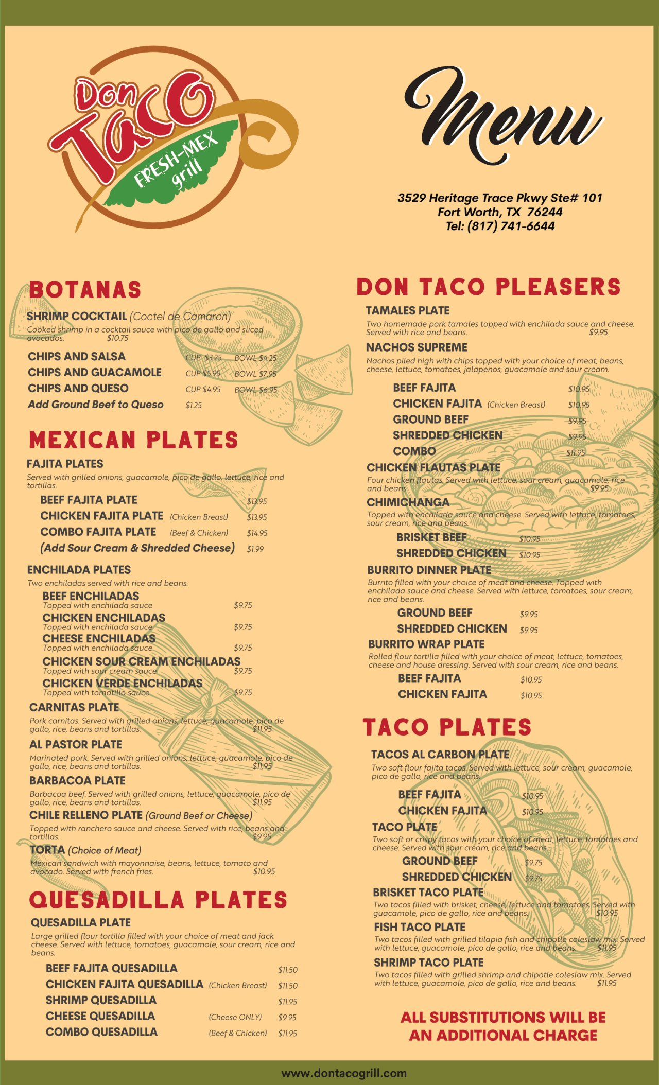 Menu - Don Taco
